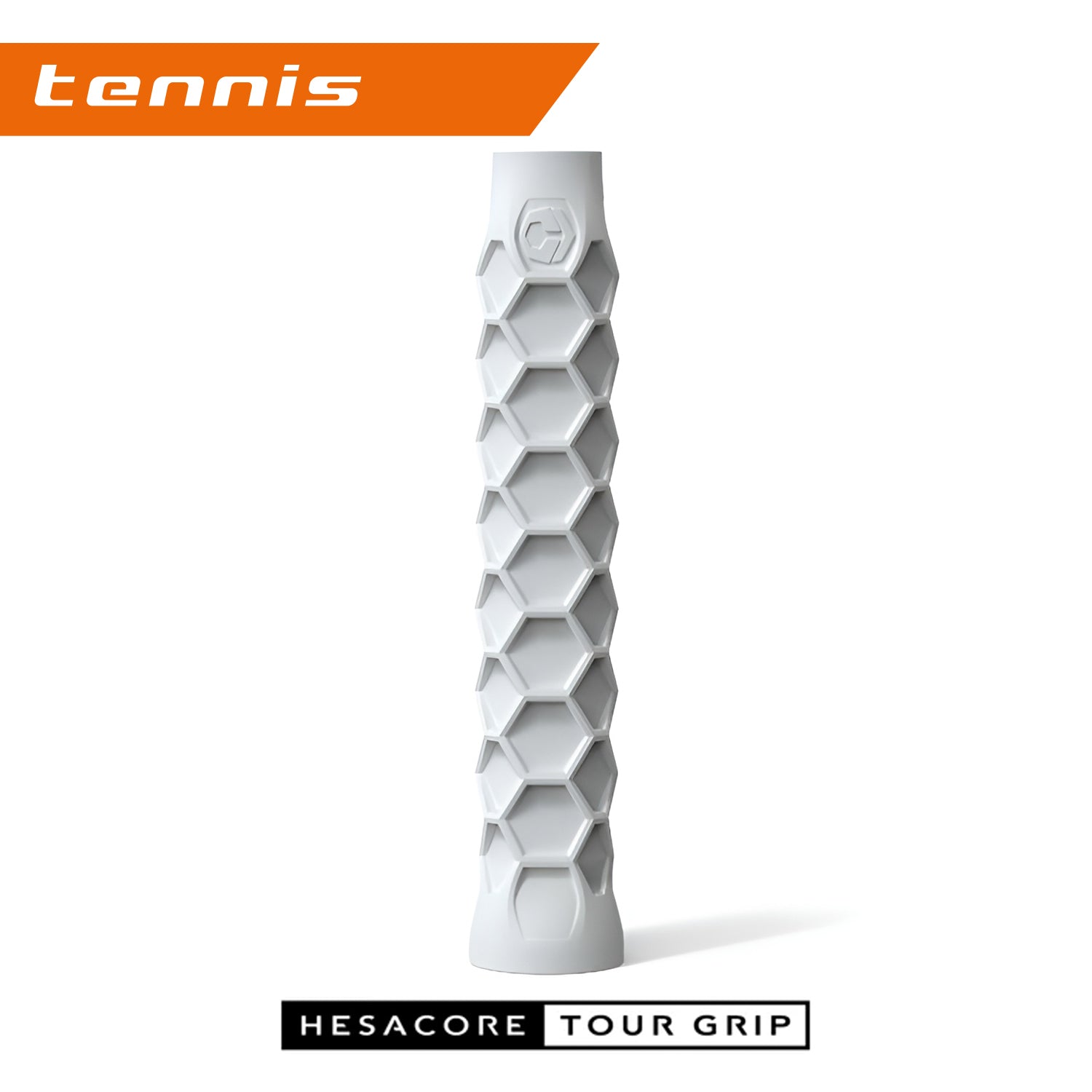 Tennis Grip - 7.5 Inches Long - Regular Soft Feel - White – Hesacore Grip
